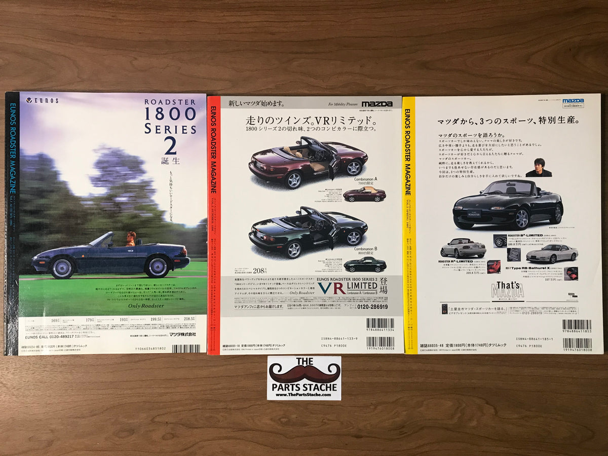 Eunos Roadster Magazine Vol. 1-3 by Tatsumi Mook – The Parts Stache